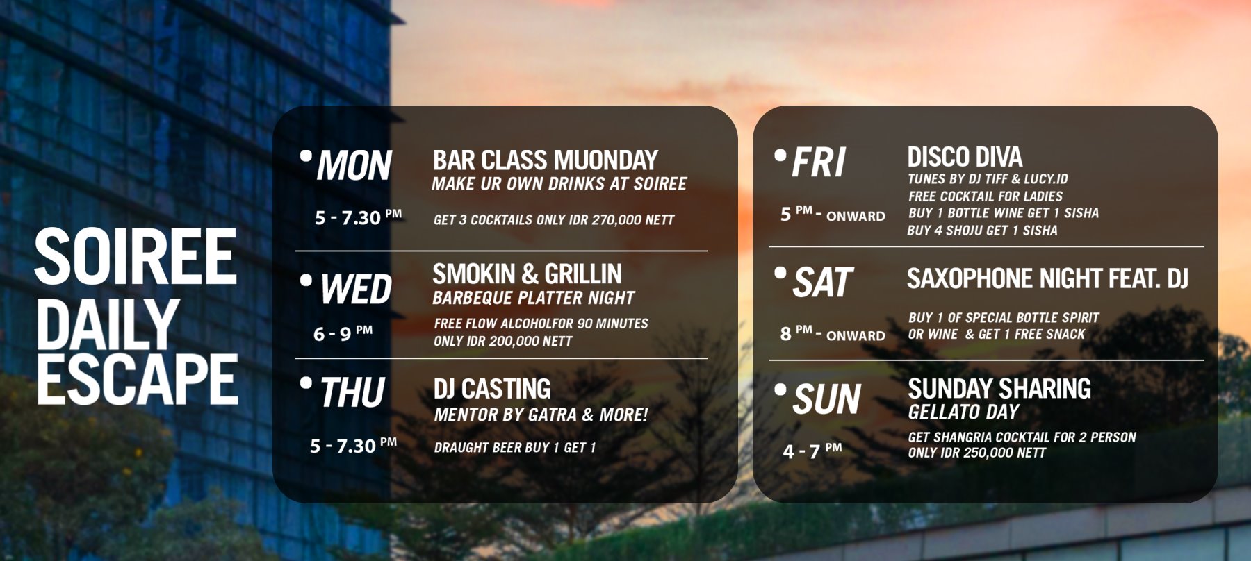 Best Rooftop Bar in Surabaya | Soirèe Rooftop Bar