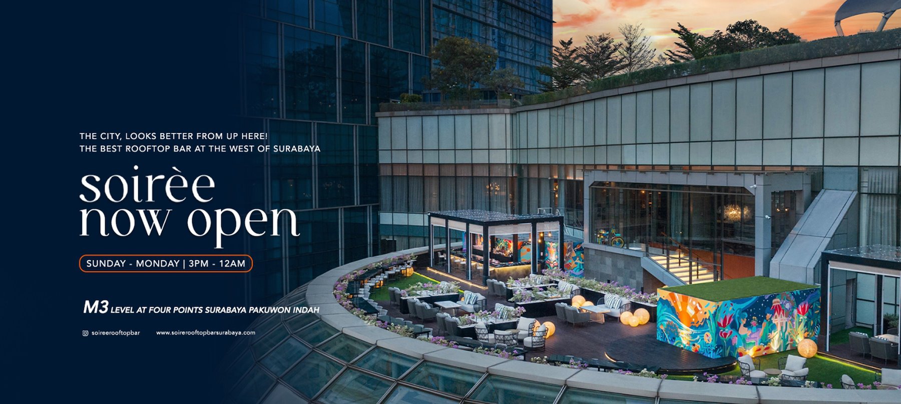 Best Rooftop Bar in Surabaya | Soirèe Rooftop Bar